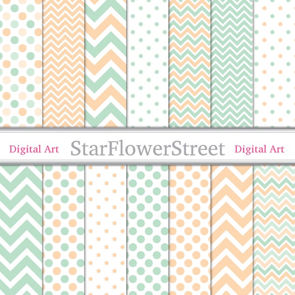 Peach Mint Wedding - Etsy
