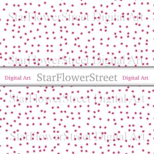 Winter Holiday Digital Paper Pattern Confetti Snowflake Stars Xmas ...