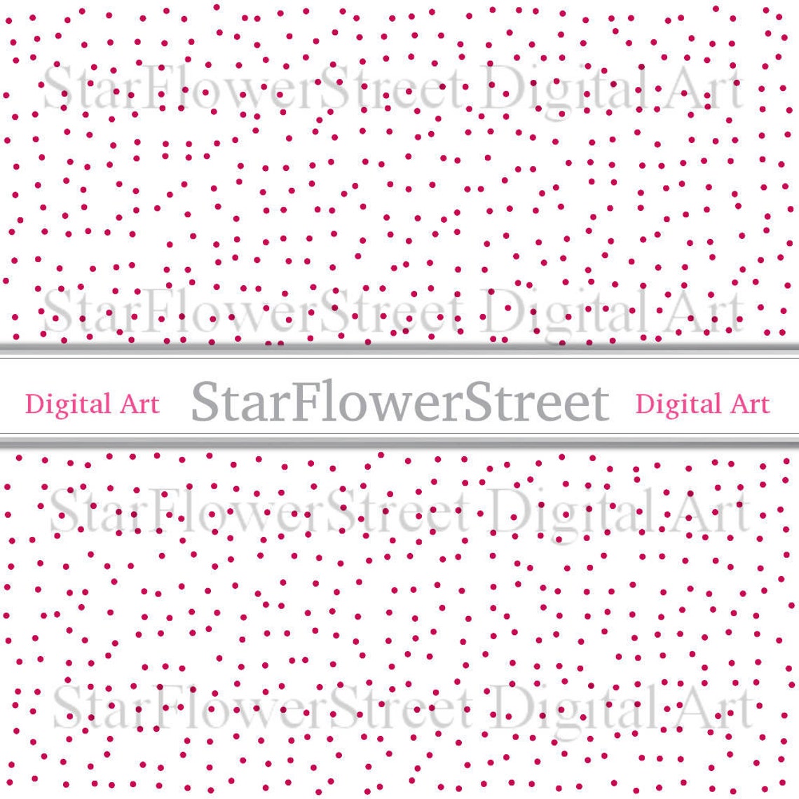 Winter Holiday Digital Paper Pattern Confetti Snowflake Stars | Etsy