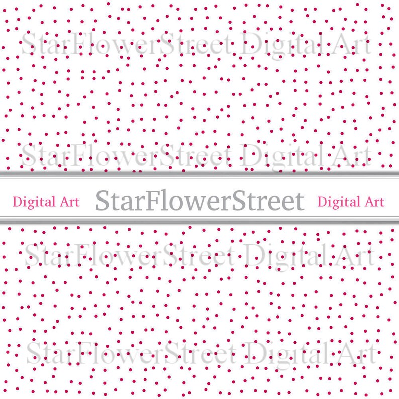 Winter Holiday Digital Paper Pattern Confetti Snowflake Stars | Etsy