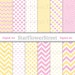 Pink Lemonade Digital Paper Yellow Girl DIY Baby Shower Party ...