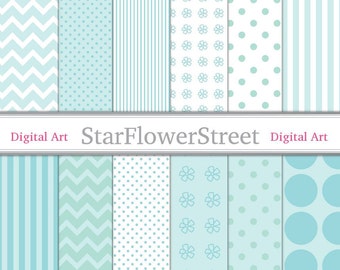 Aqua Blue Chevron - Etsy