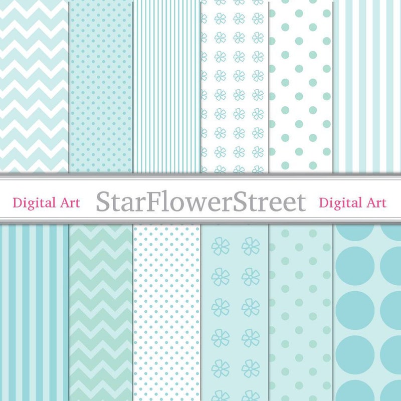 Aqua Blue Chevron - Etsy