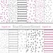 Winter Holiday Digital Paper Pattern Confetti Snowflake Stars Xmas ...