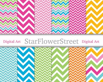 Green Yellow Chevron | Etsy