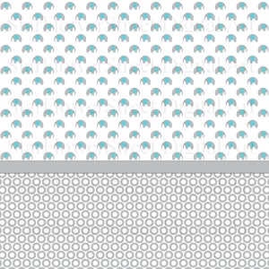 Elephant Digital Paper Scrapbook Background - Patterns Aqua Turquoise ...