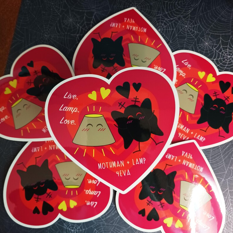 Lamp Love Mothman 4" Vinyl Sticker - Etsy