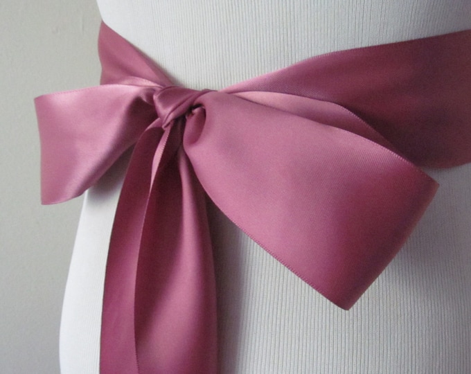 Victorian Rose Bridal Sash / Double Face Sash Ribbon / Ribbon Sash ...