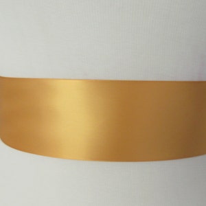 Old Gold Double Face Sash Ribbon / Ribbon Sash / DIY Sash / Aged Gold ...