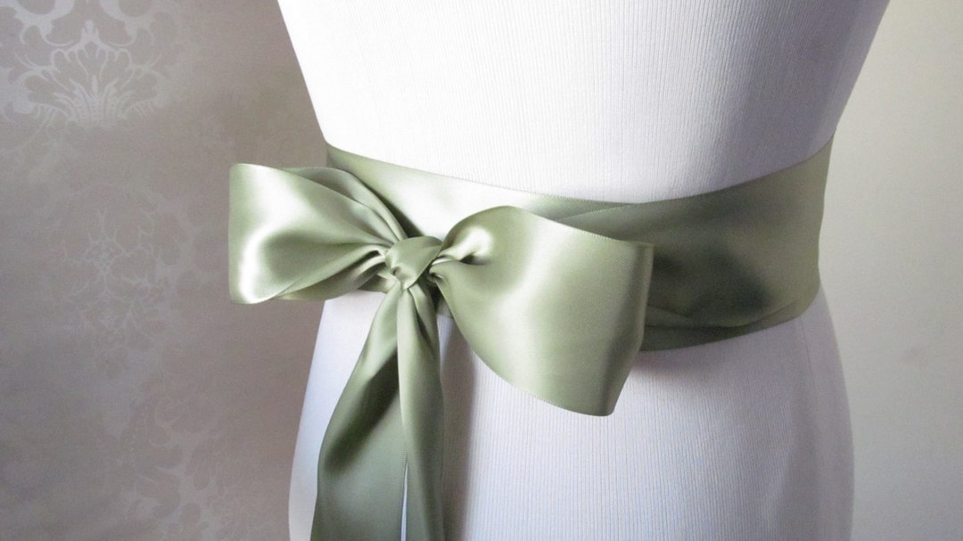 Soft Pine Double Face Sash Ribbon / Ribbon Sash / 12ft Sash / 9 Ft Sash ...