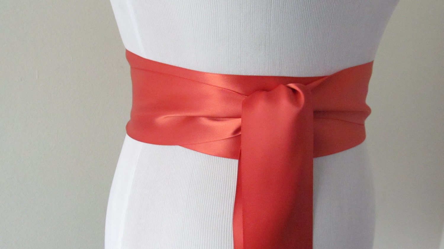 Mandarin Bridal Sash / Double Face Sash Ribbon / Ribbon Sash / - Etsy