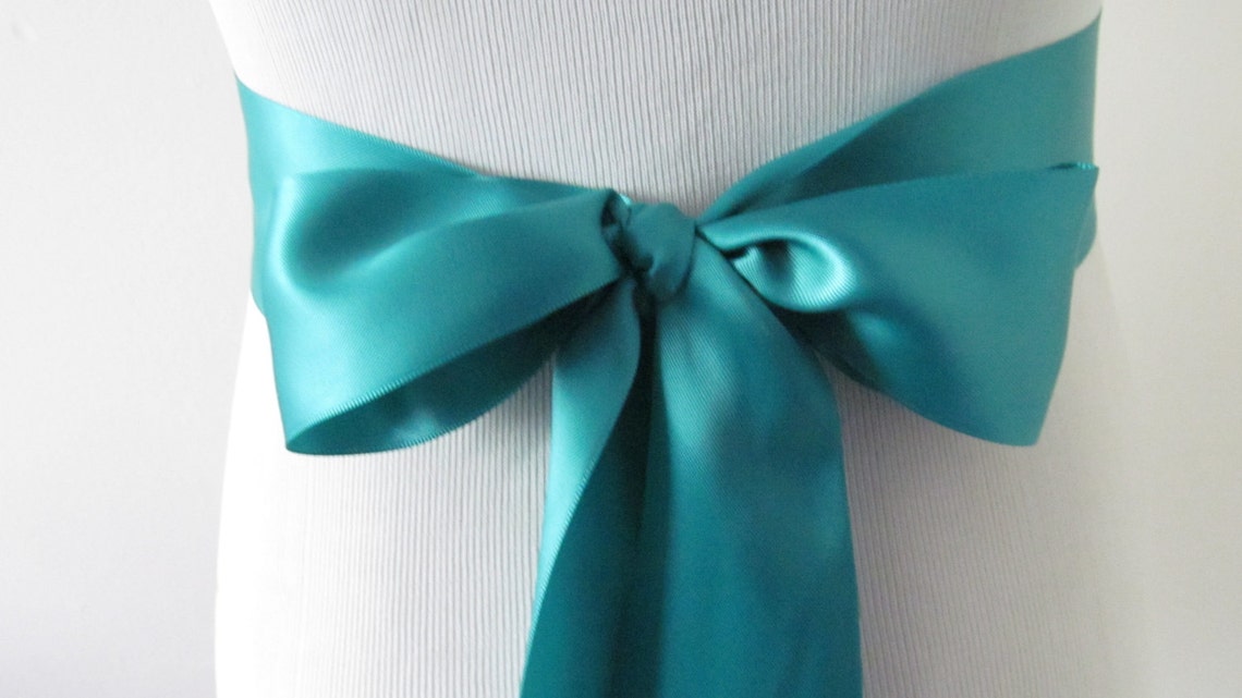 Jade Bridal Sash / Double Face Sash Ribbon / Ribbon Sash / DIY Sash - Etsy