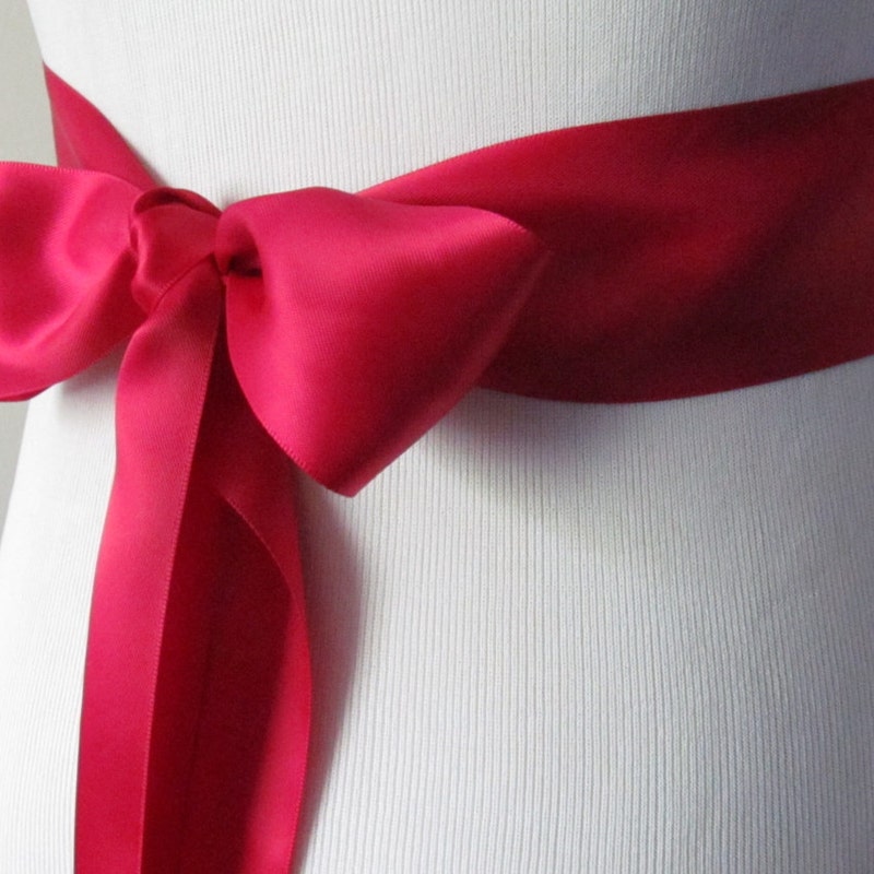 Red Bridal Sash - Etsy