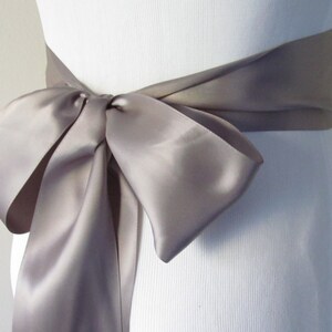 Metal Gray Ribbon Sash / Double Face Sash Ribbon / DIY Sash / Ribbon ...