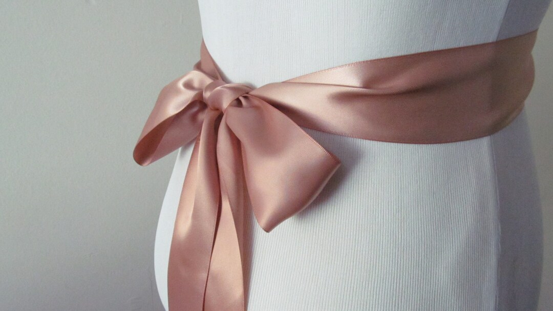 Natural Bridal Sash / Double Face Sash Ribbon / Ribbon Sash / DIY Sash ...