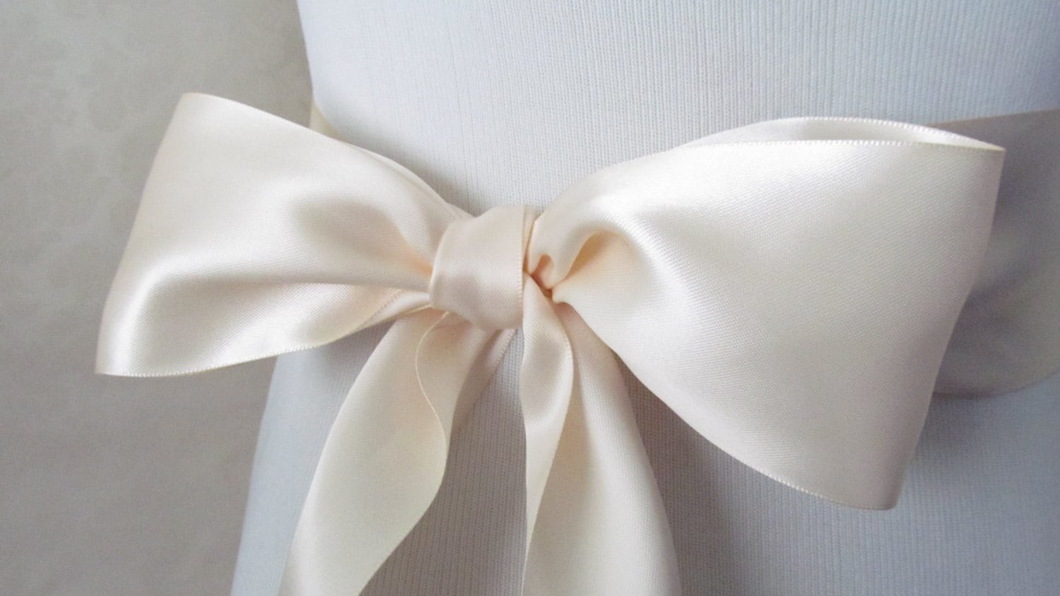 Nude Bridal Sash / Double Face Sash Ribbon / Ribbon Sash / - Etsy