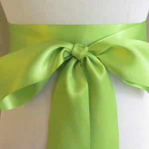 Apple Green Double Face Sash Ribbon / Ribbon Sash / 12ft Sash / 9ft ...