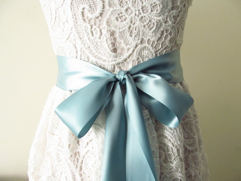 Blue Nile Bridal Sash / Double Face Sash Ribbon / Satin Ribbon - Etsy