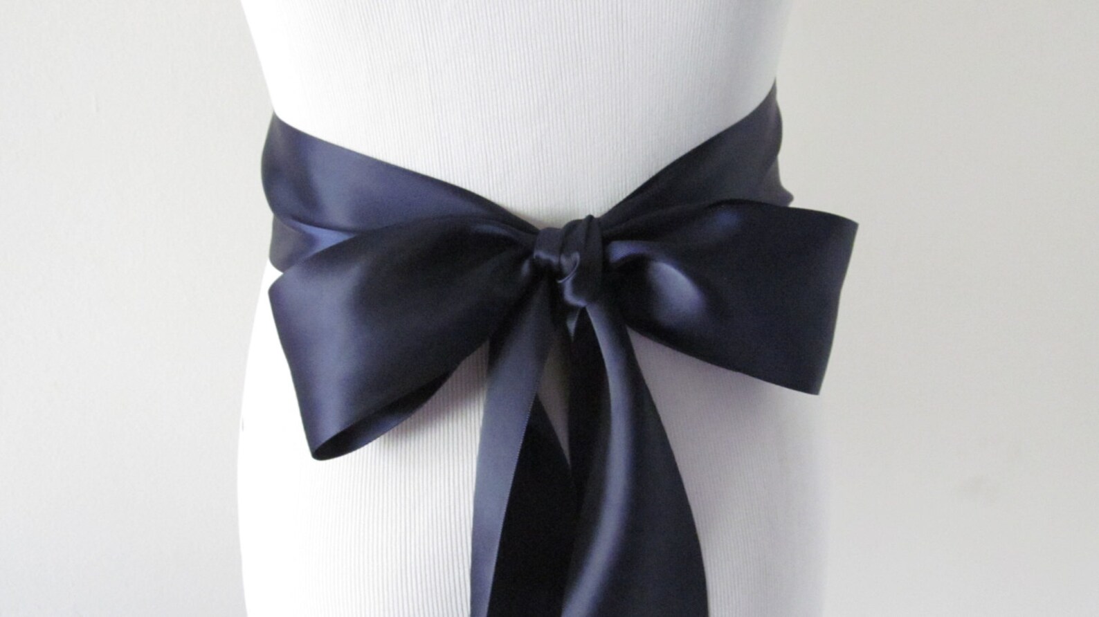 Dresden Blue Bridal Sash / Double Face Sash Ribbon / Ribbon - Etsy