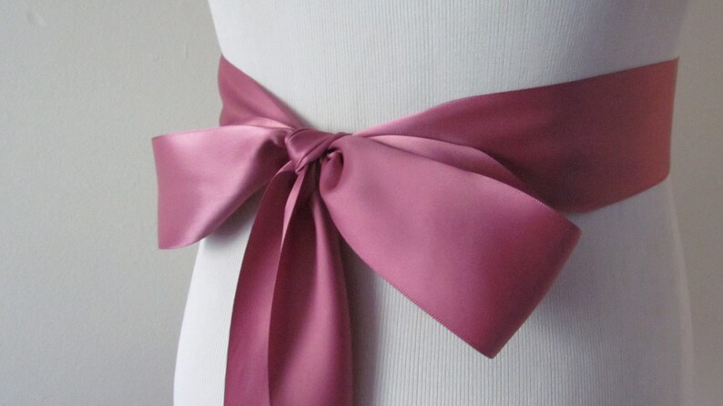 Victorian Rose Bridal Sash / Double Face Sash Ribbon / Ribbon | Etsy