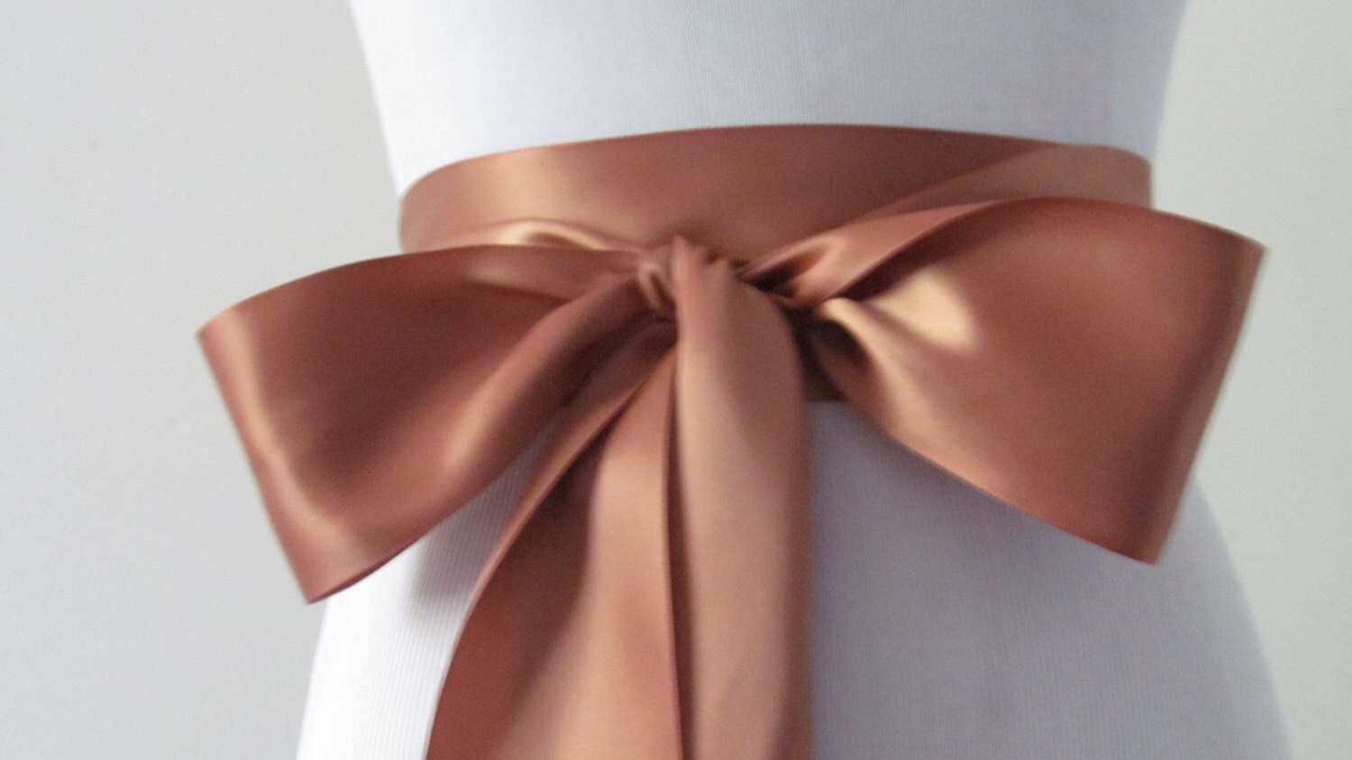 Chipmunk Bridal Sash / Double Face Sash Ribbon / Ribbon Sash | Etsy