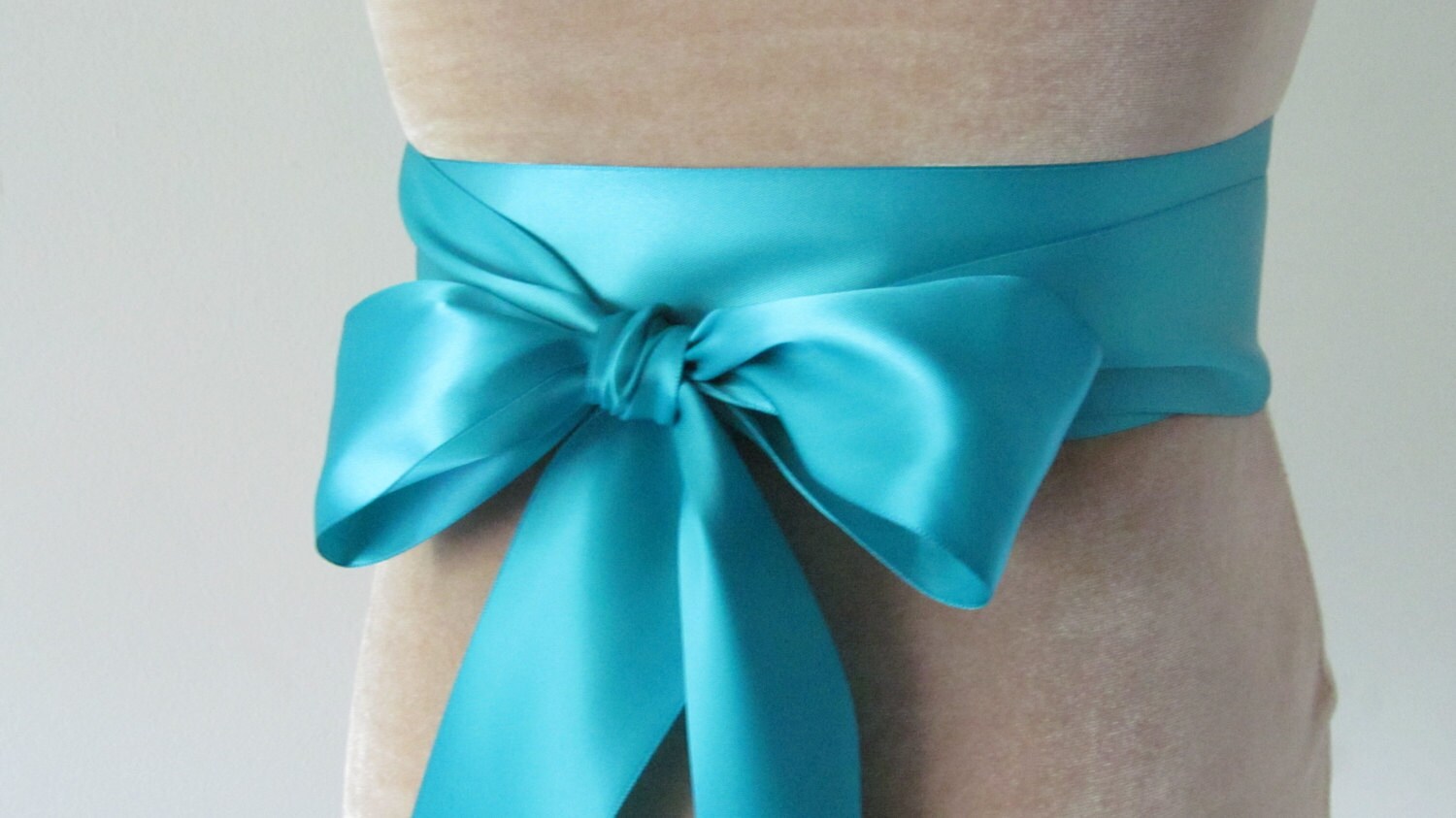 Tornado Blue Bridal Sash / Double Face Sash Ribbon / Ribbon | Etsy