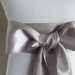 Silver Ribbon Sash / Double Face Sash Ribbon / DIY Sash / Ribbon Sash ...