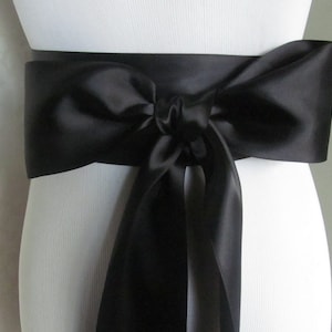Black Double Face Sash Ribbon / Ribbon Sash / 12ft Sash / 9ft Sash ...