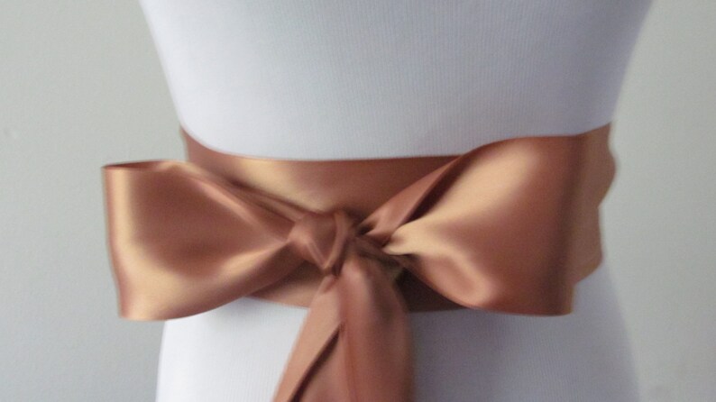 Chipmunk Bridal Sash / Double Face Sash Ribbon / Ribbon Sash / - Etsy