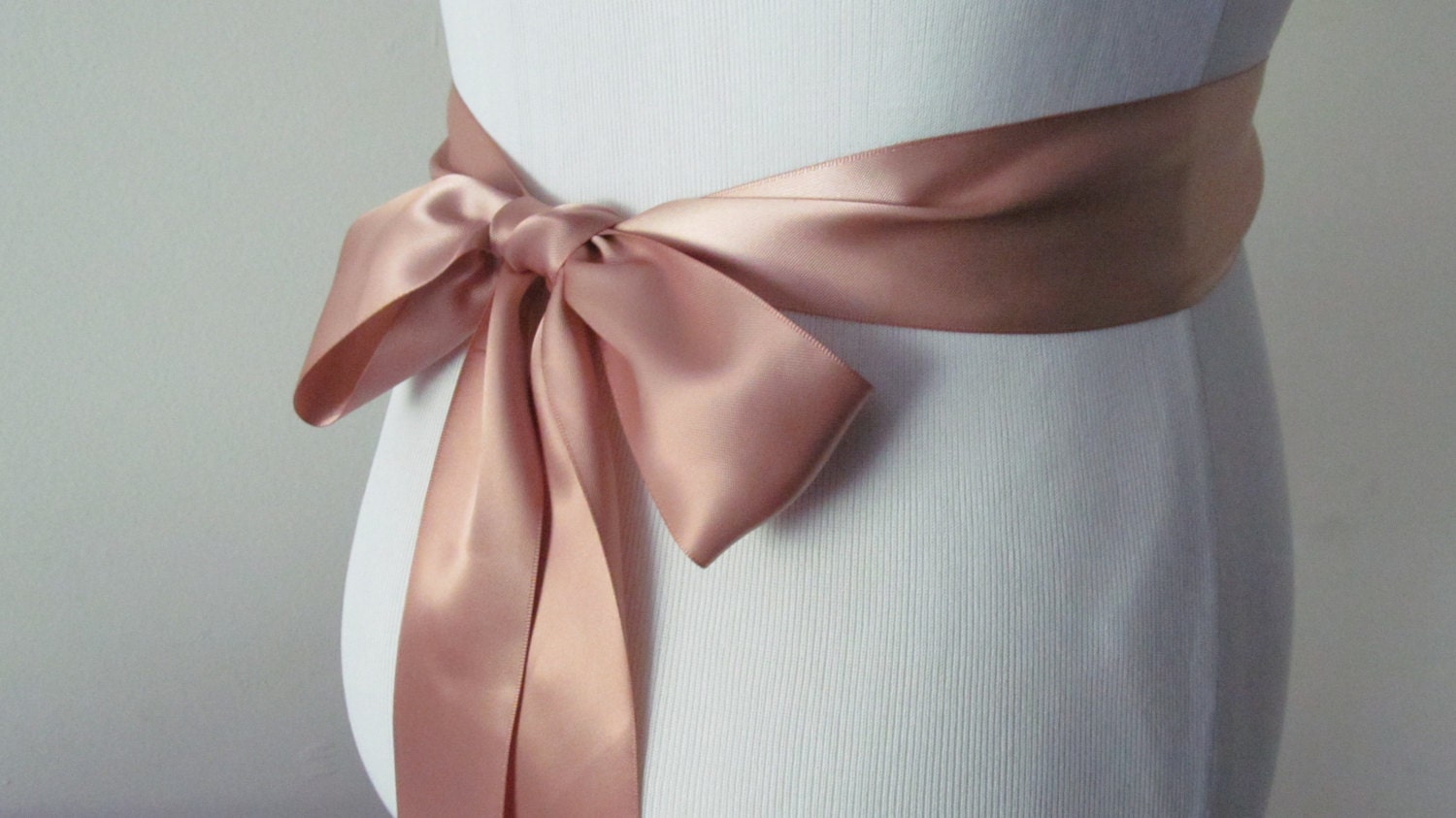 Natural Bridal Sash / Double Face Sash Ribbon / Ribbon Sash / | Etsy