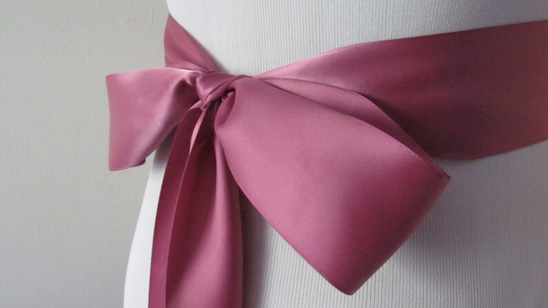 Victorian Rose Bridal Sash / Double Face Sash Ribbon / Ribbon | Etsy