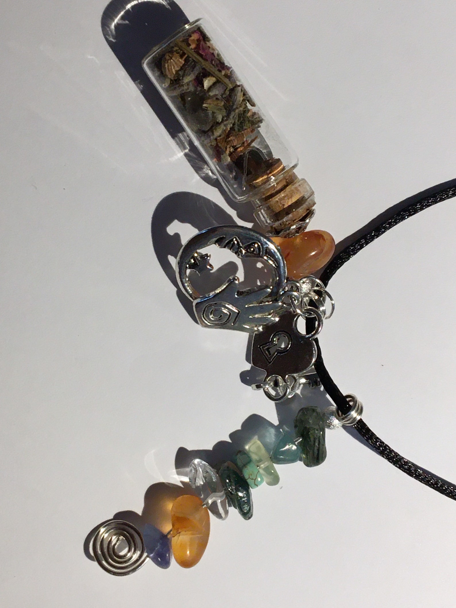 Healing Amulet Charm Bottle Necklace Healing Charm Talisman - Etsy