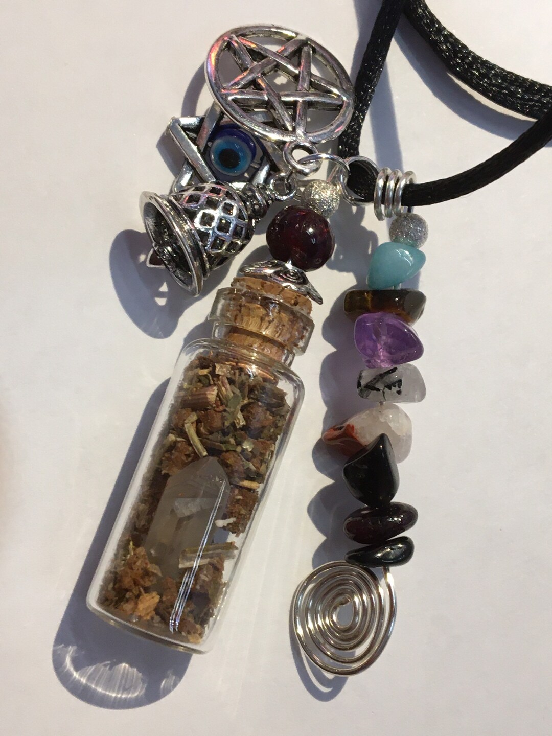 Hex Breaker Exorcism Uncrossing Charm Bottle Amulet Necklace - Etsy