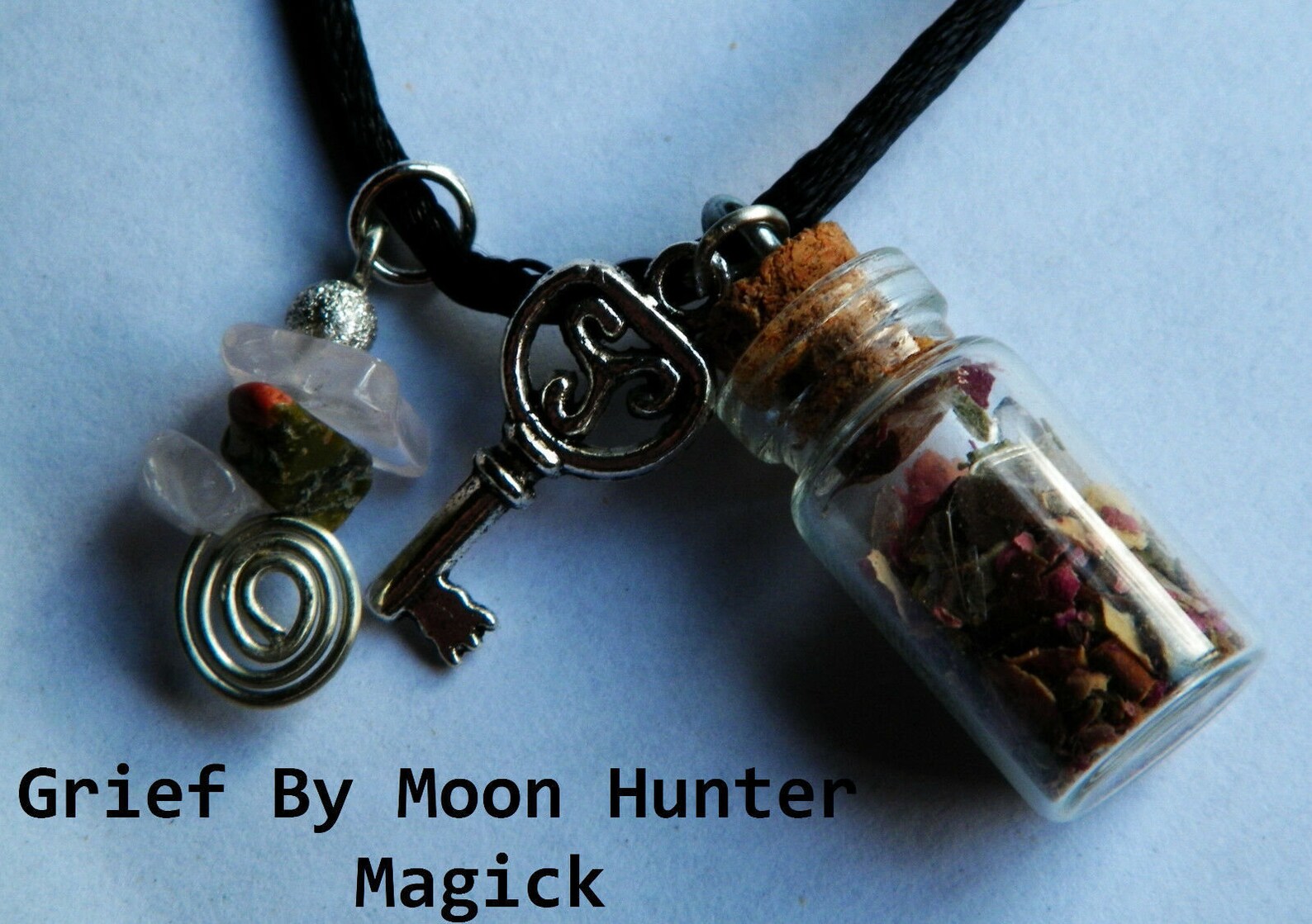 Overcoming Grief Release Charm Bottle Necklace Release Ritual - Etsy