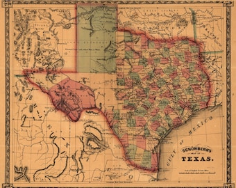Map of TEXAS 1835 Antique Map DIGITAL DOWNLOAD Texas Under - Etsy