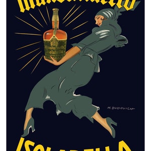 Mandarinetto Isolabella Vintage Liqueur Liquor Martini Art Print ...