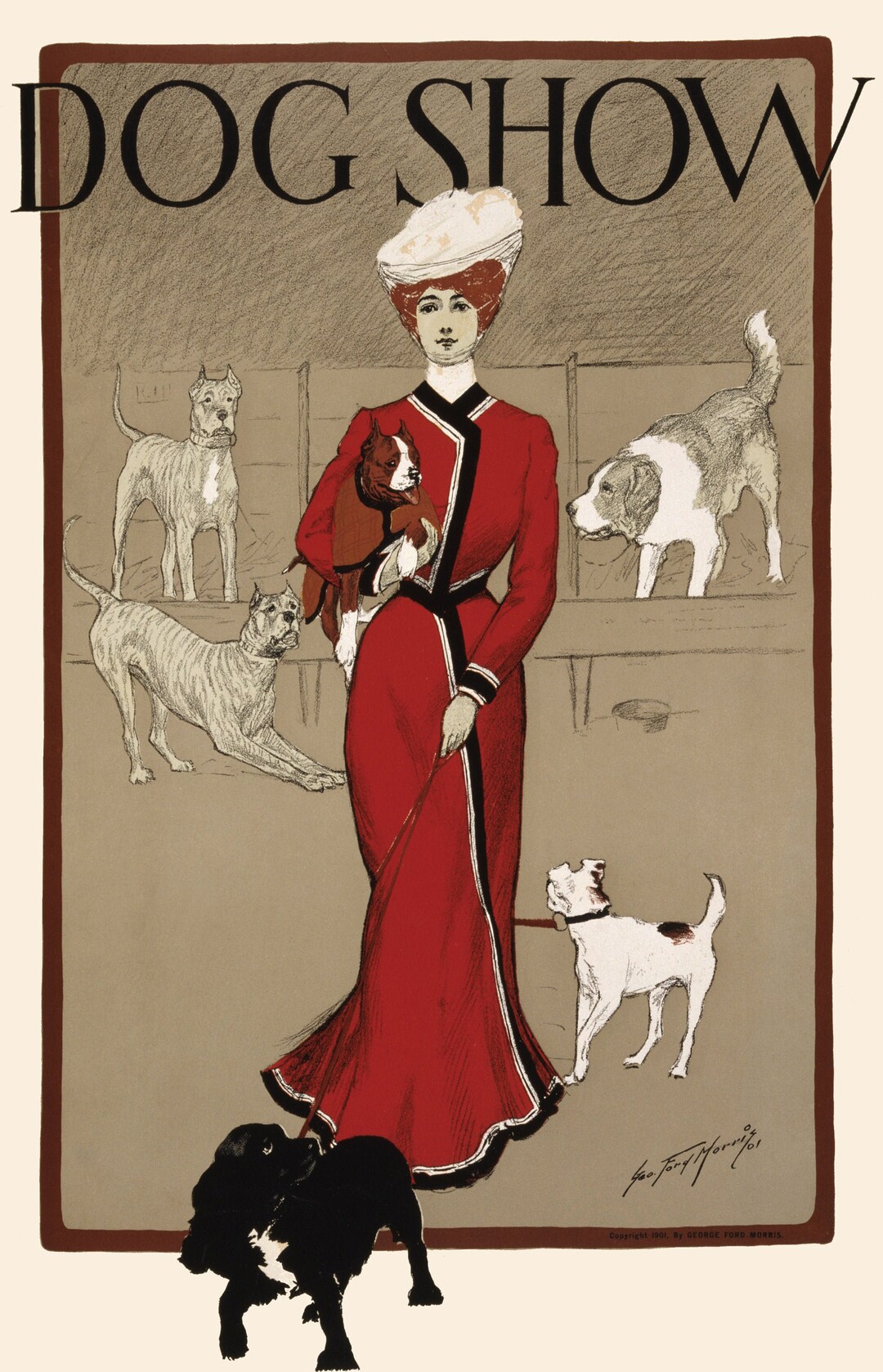 Dog Show Art Print - Digitally Remastered Fine Art Print / Poster ...