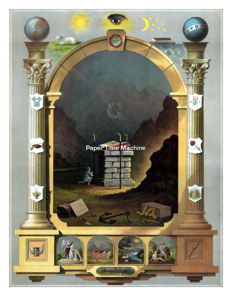 Masonic York Rite Royal Arch Mason FREEMASONRY Masons Fine Art Print ...