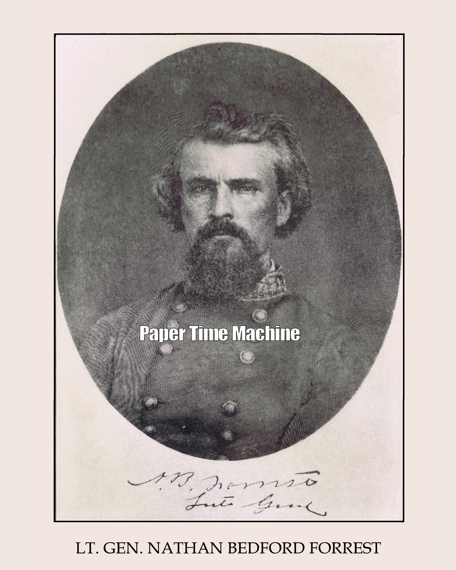 Confederate General Nathan Bedford Forrest Print 8x10 Digital Download ...