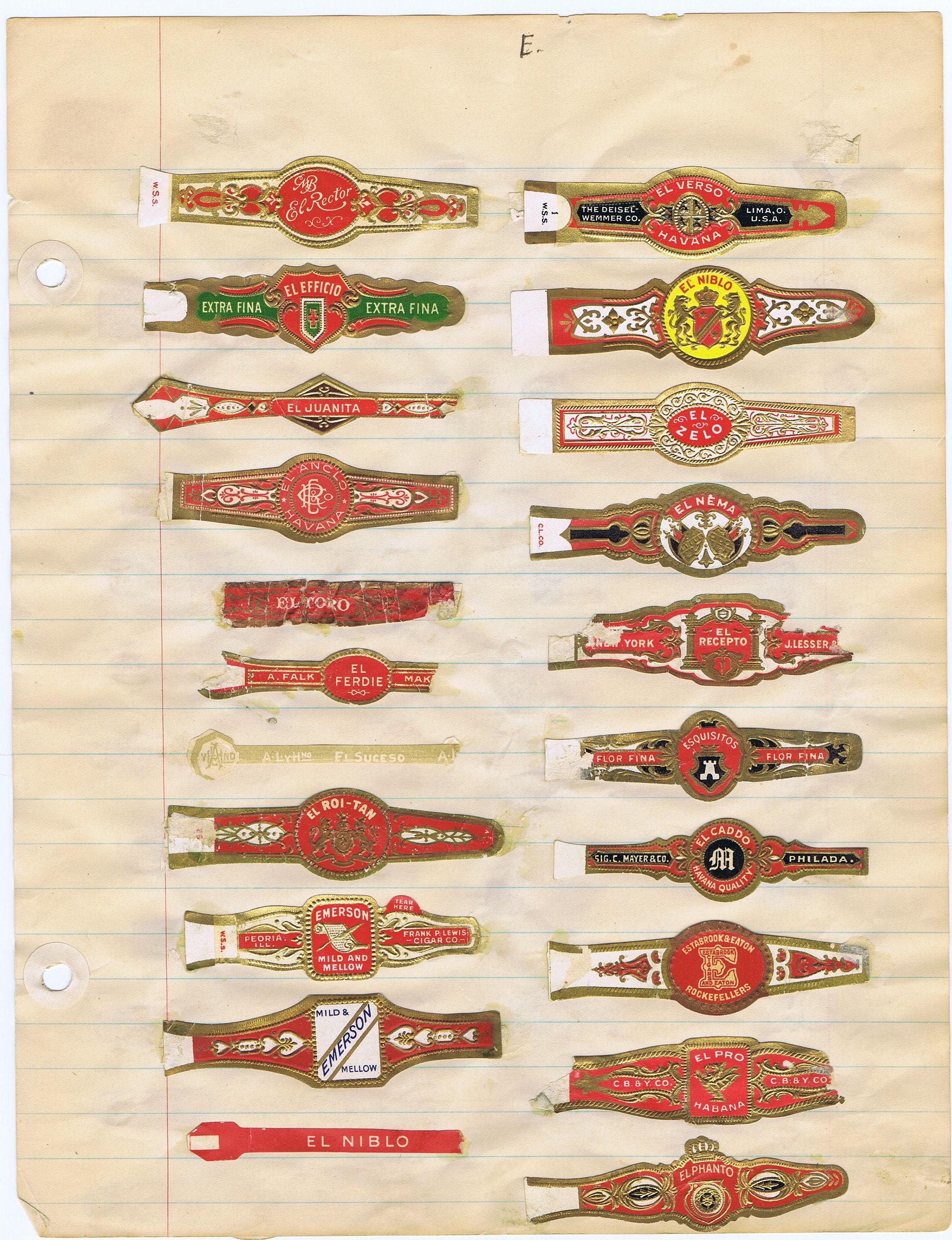 CIGAR BANDS Vintage Image Collection Hundreds of Rare Antique Cigar ...