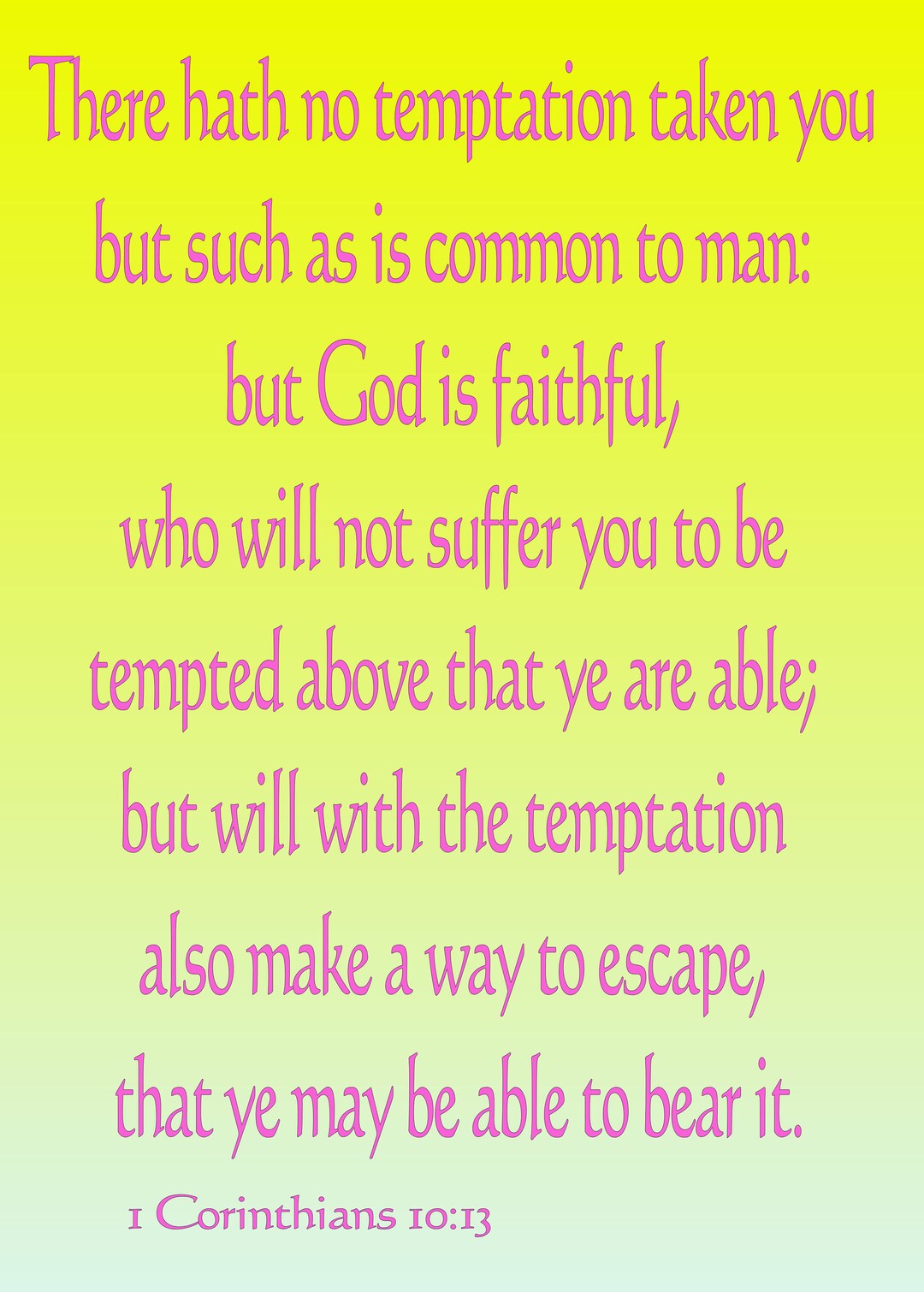 1 Corinthians 10-13 Bible Verse Digital Download Printable Wall Art ...