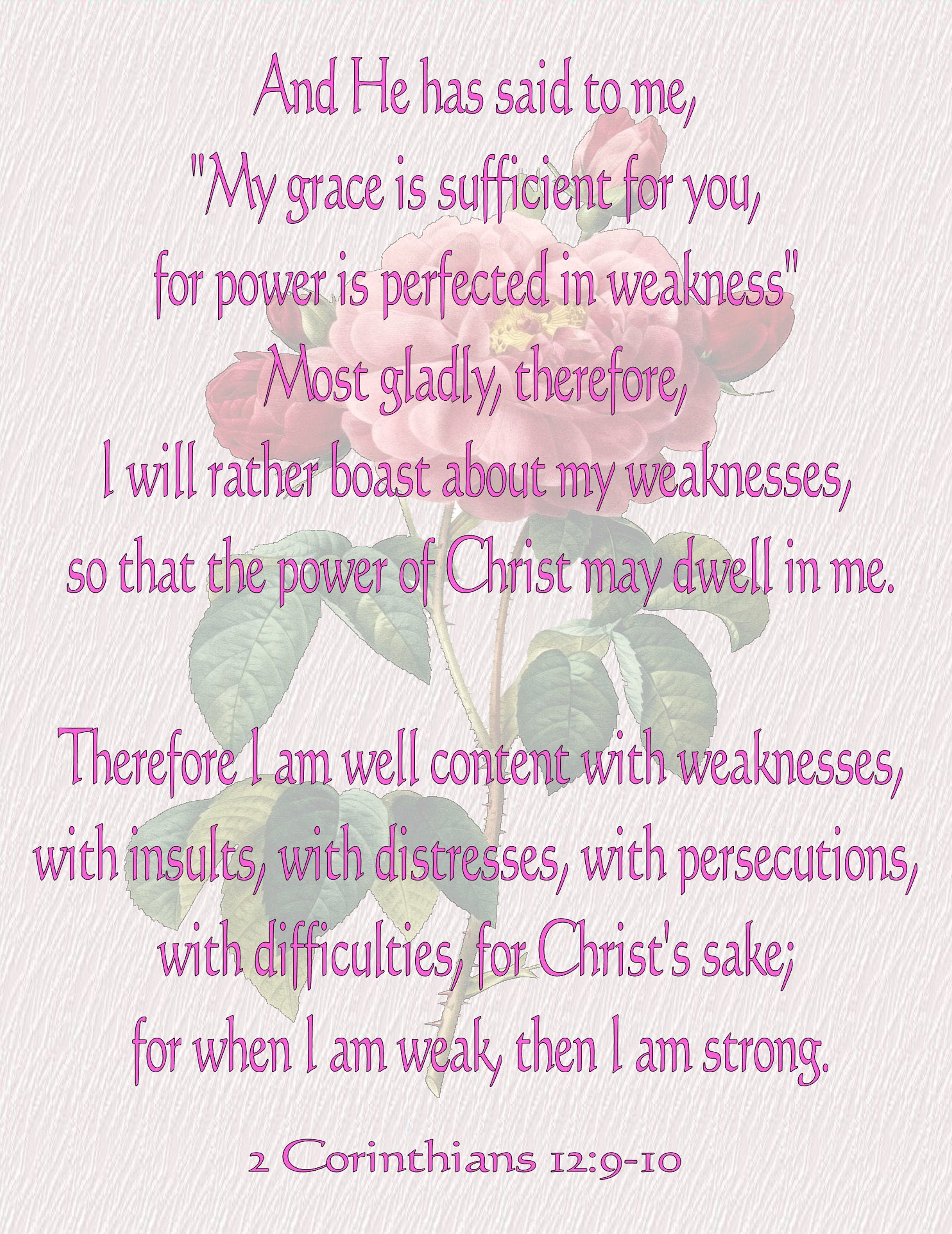 2 Corinthians 12:9 10