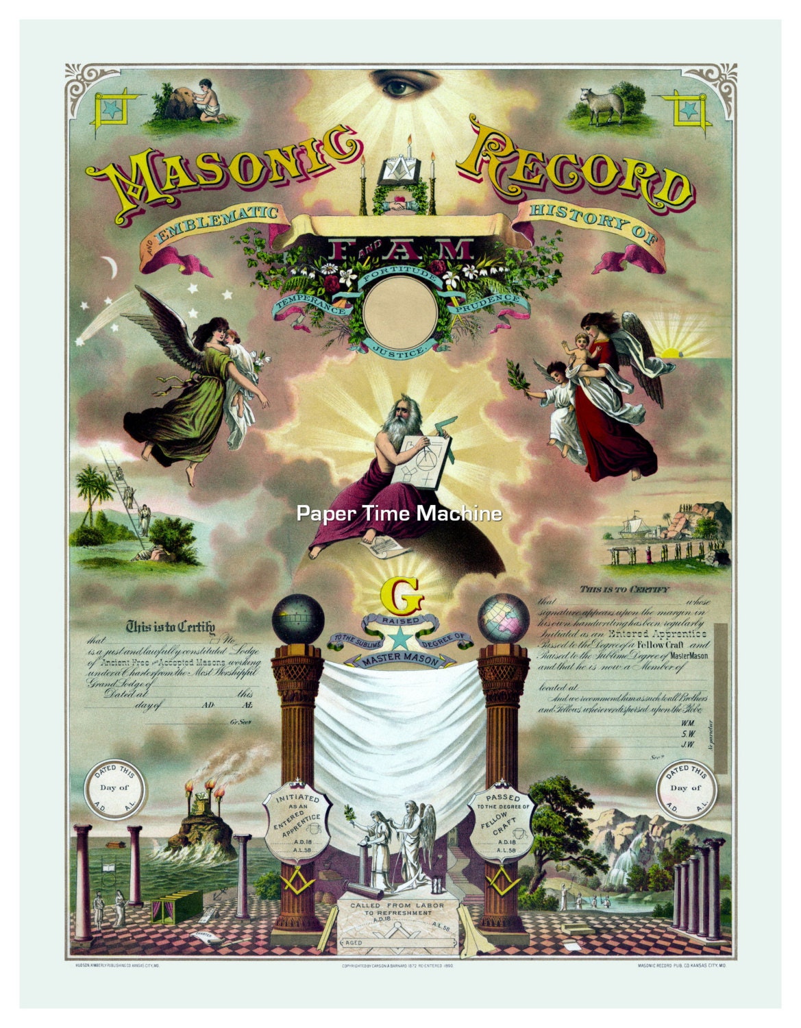 Masonic Record Emblematic History of F & A.M. MASONS FREEMASONRY ...