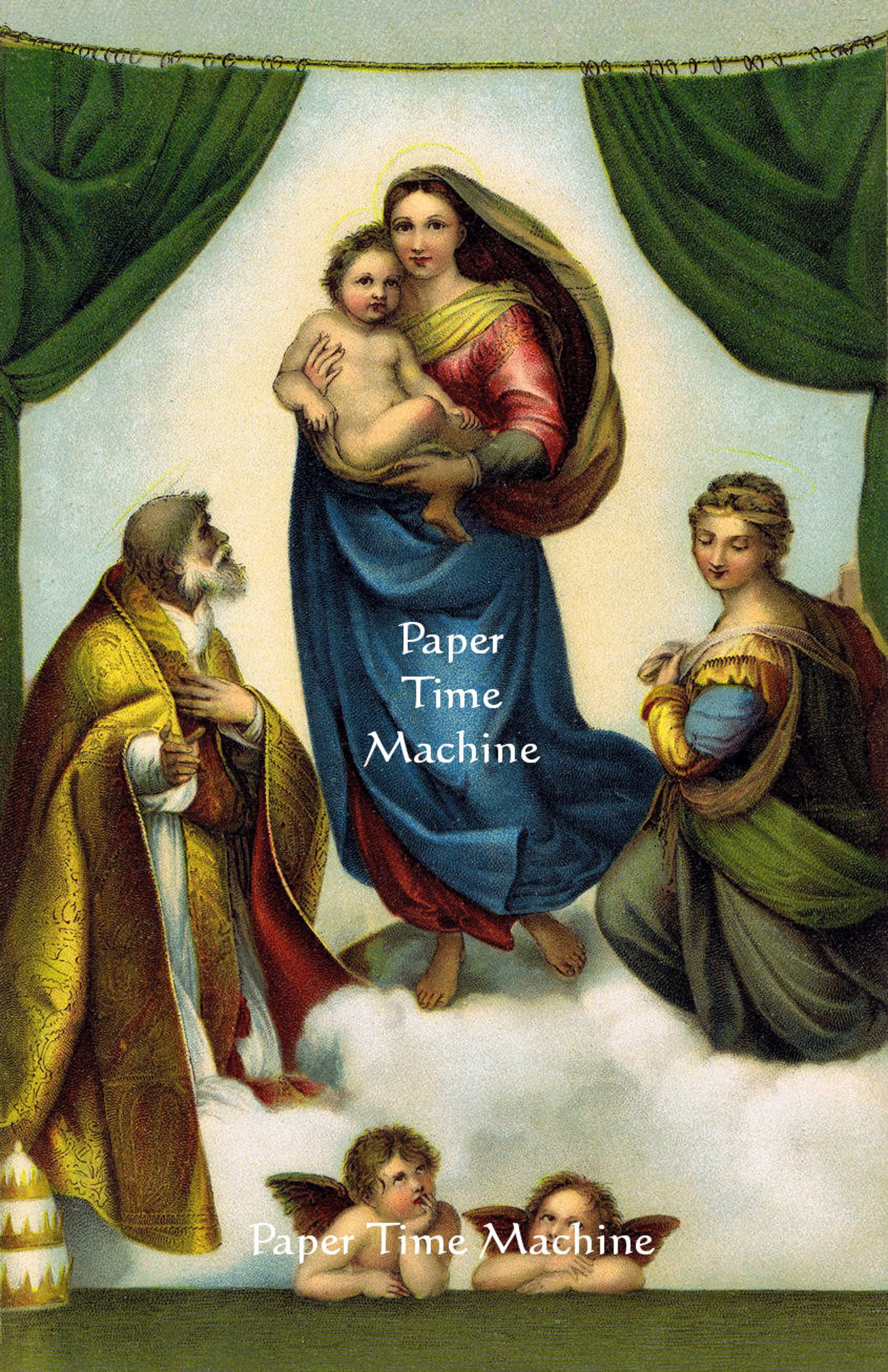 Raphael Cherubs and Sistine Madonna Two Famous Paintings Digital ...