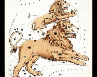 VIRGO August September Constellation ZODIAC Star Chart ASTRONOMY ...
