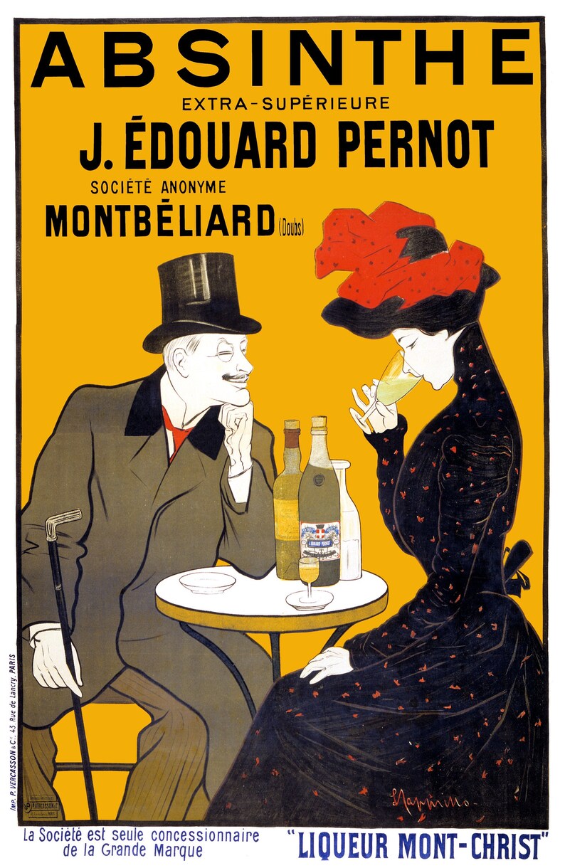 Absinthe French Liqueur Vintage Art Print - Digitally Remastered Fine ...