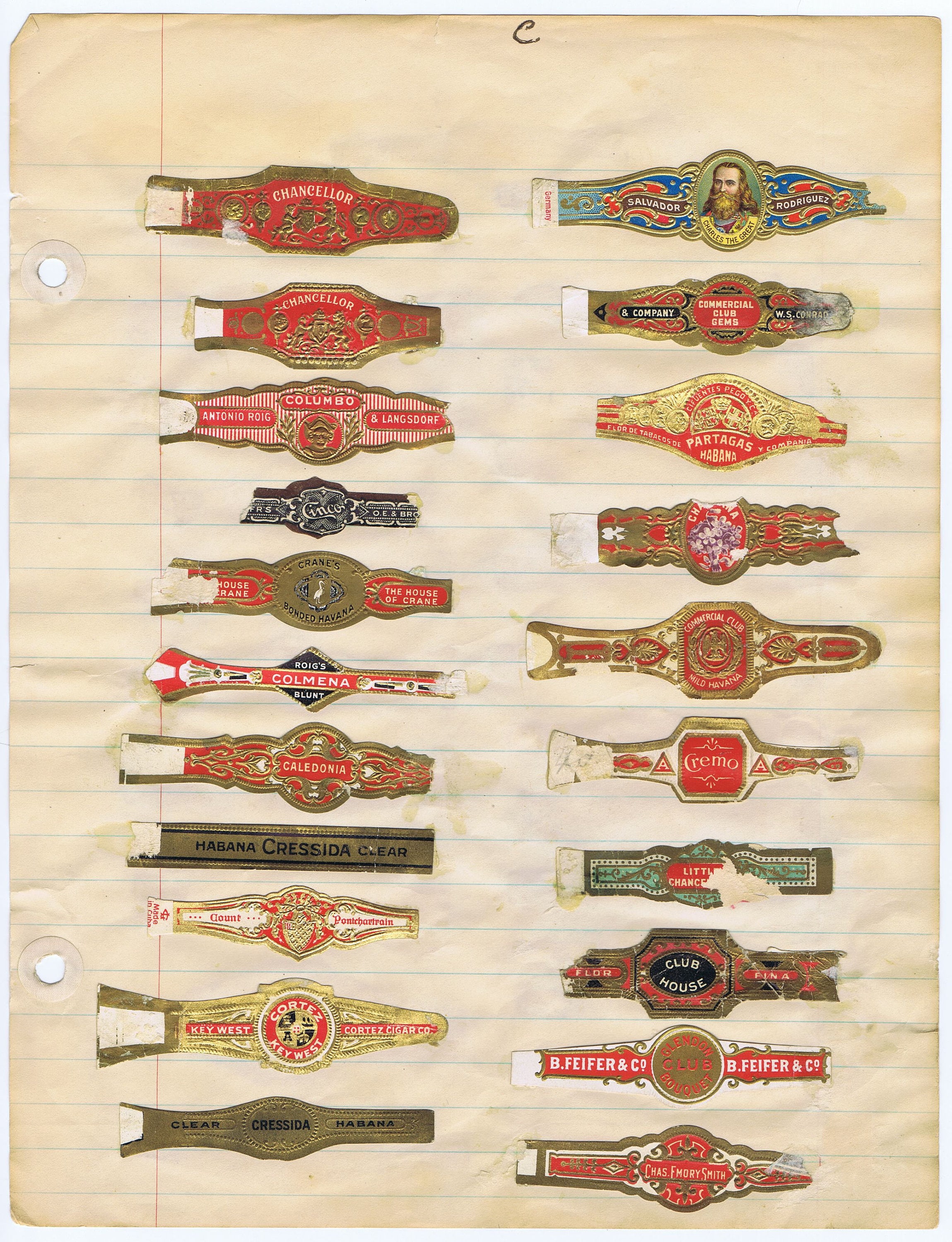 CIGAR BANDS Vintage Image Collection Hundreds of Rare Antique Cigar ...