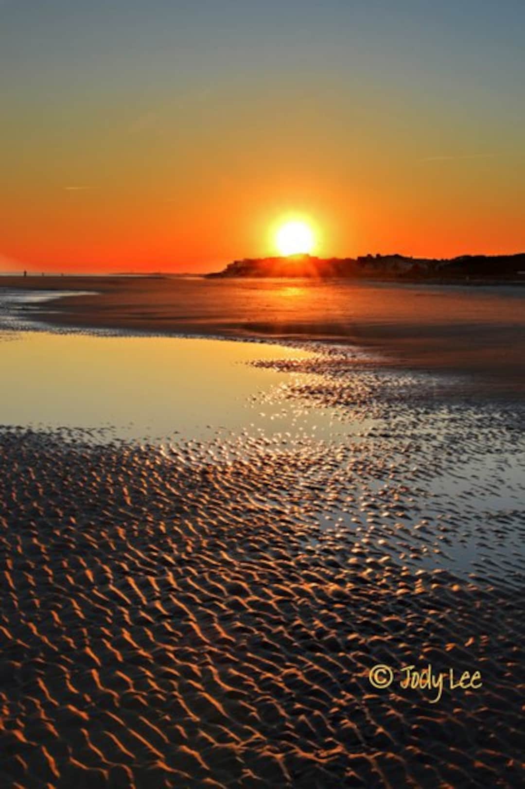 Sundown Beach Nature Photography Peaceful Sunset Wall - Etsy