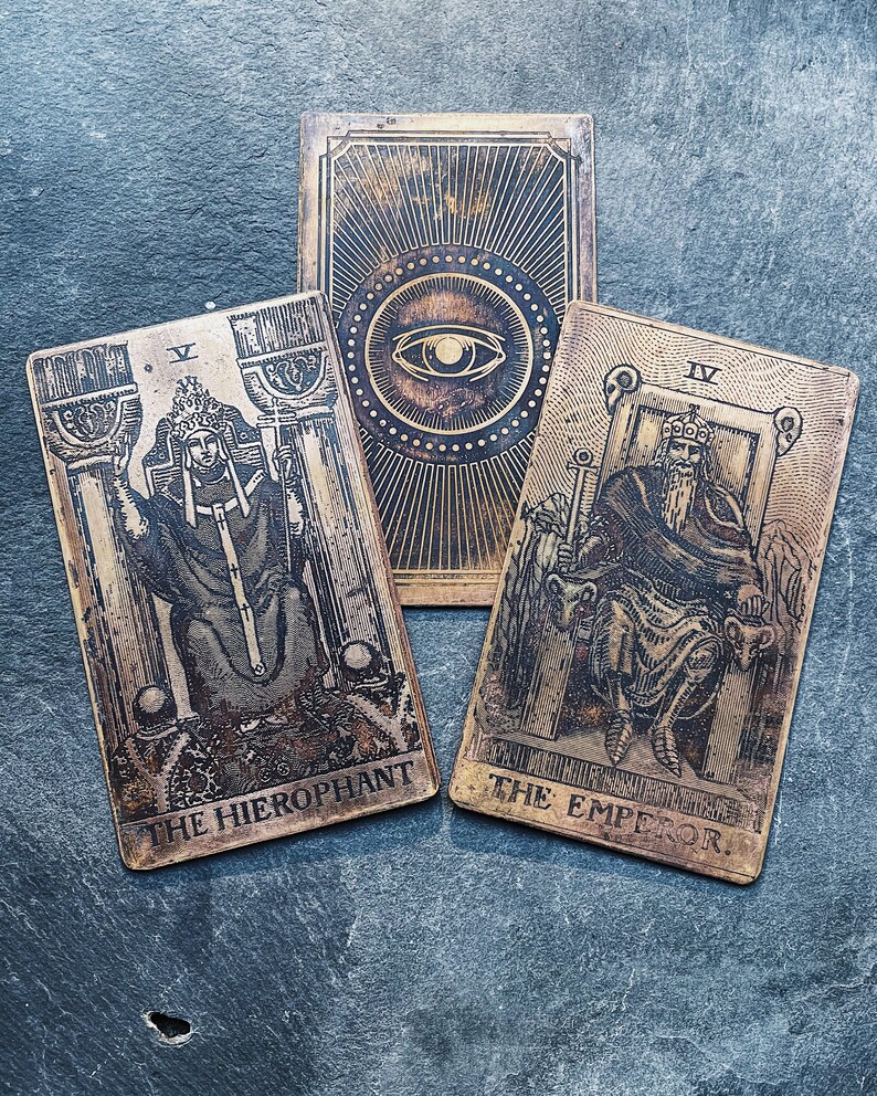 Full Metal Arcana: the Waite-smith Tarot in Bronze // Solid - Etsy