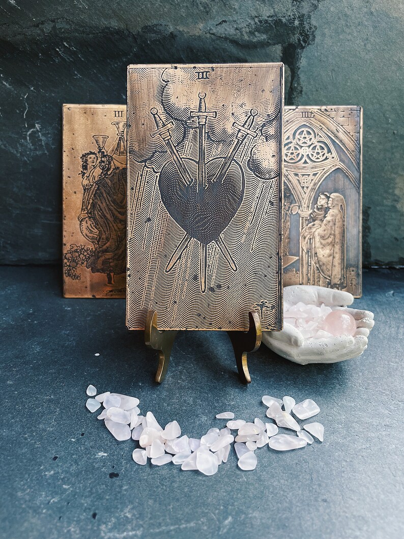Full Metal Arcana: the Waite-smith Tarot in Bronze // Solid - Etsy